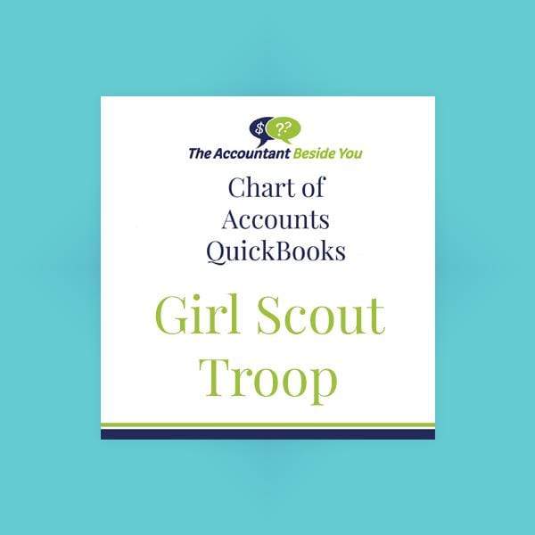 Girl Scout Troop Chart of Accounts for Quickbooks Online and Desktop