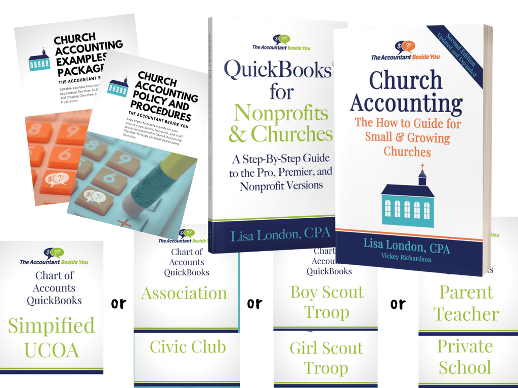 The Best Books to Use Quickbooks for Churches with Church Chart of Accounts